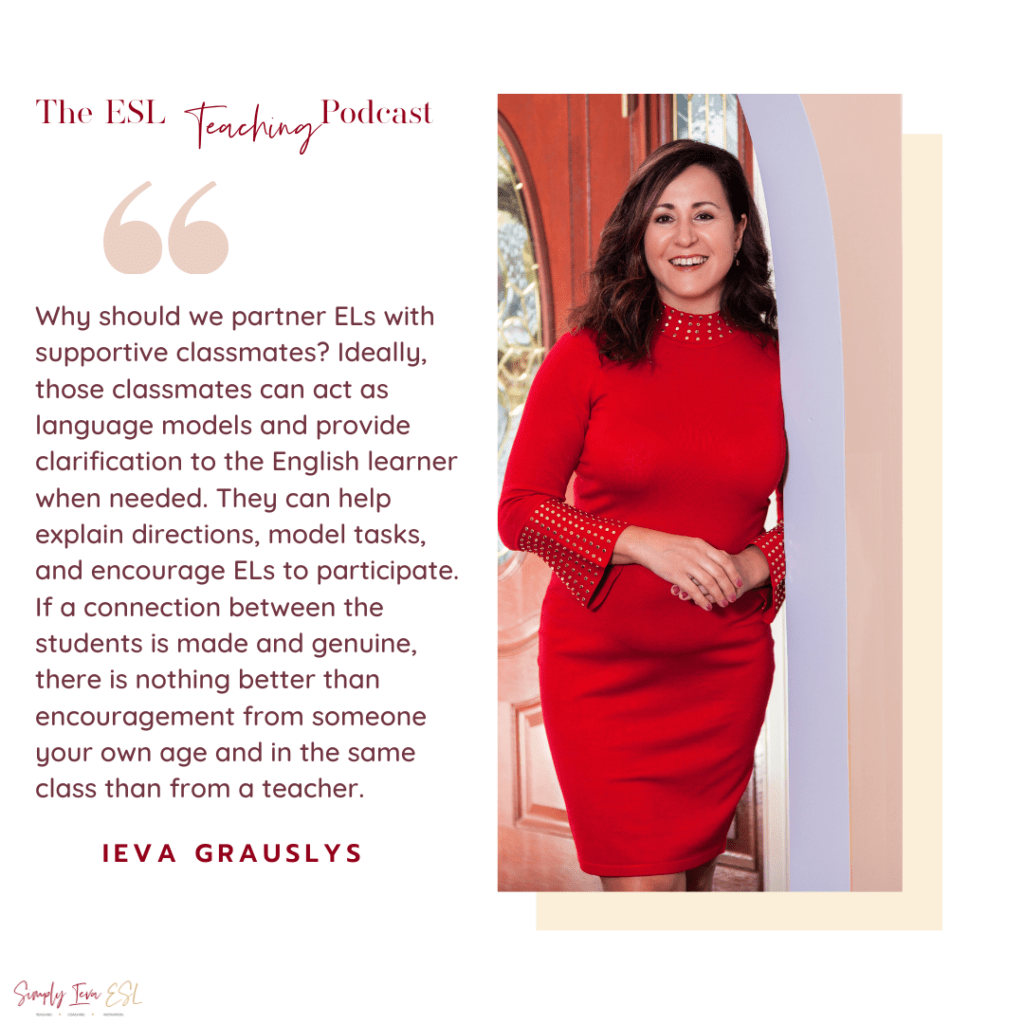 Beyond Buddies: How Peer Pairing Empowers ELs - Simply Ieva